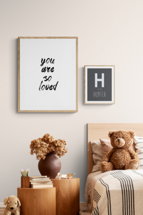 You are so loved poster, romantic print, valentines wall art – Digital ...