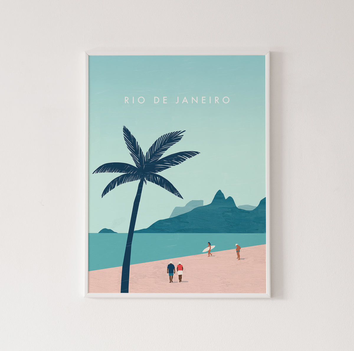 Rio de Janeiro illustration, Rio de Janeiro poster, Brazil print, Rio ...