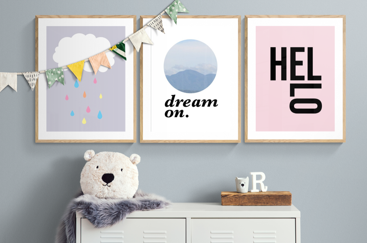 Dream on poster, nature bedroom poster, nursery wall art, dream on ...